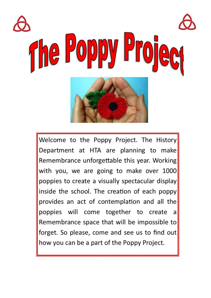 Poppy Project Poster | Holy Trinity Academy